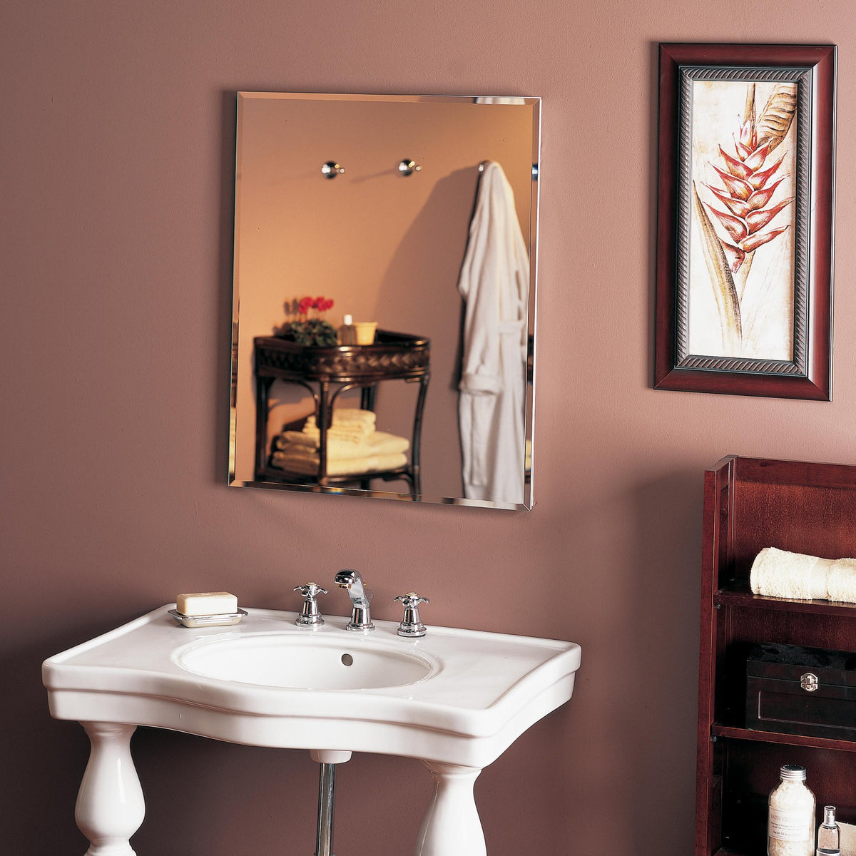 Jensen 52WH244P Metro Classic Medicine Cabinet with Beveled Mirror ...